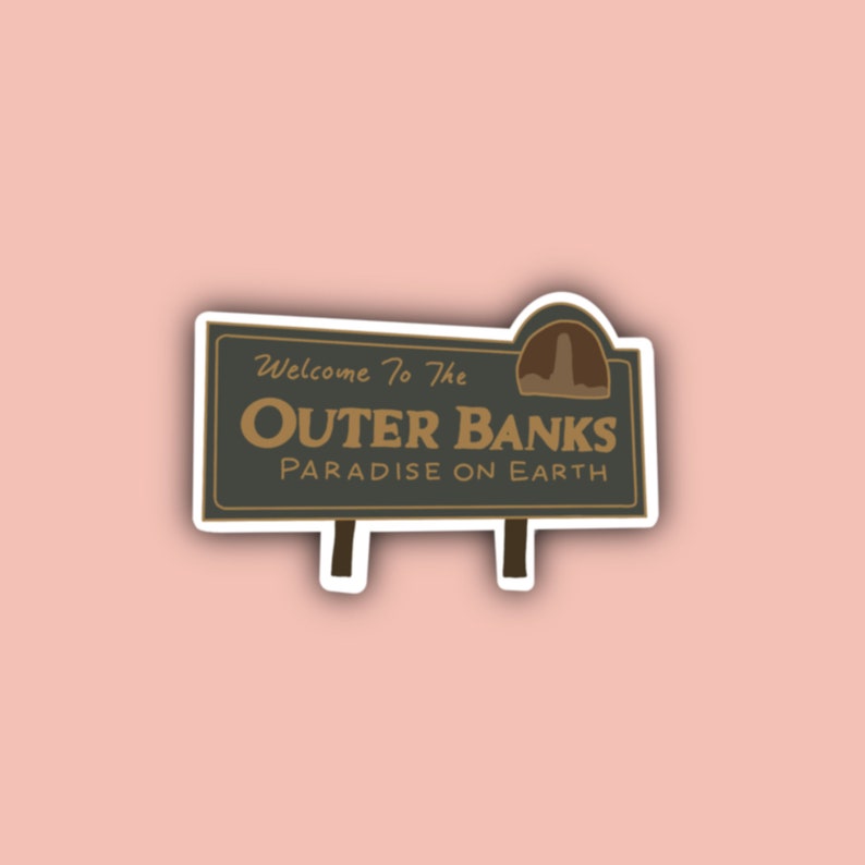 Outerbanks OBX Welcome Sign John B Pope Sarah Cameron JJ | Etsy