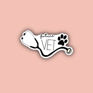 Future Vet Sticker Pack - Waterproof - Veterinarian - Vet - Dogs and ...