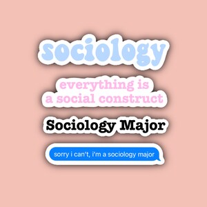 Sociology Major Sticker Pack - Sociology Student - College Student ...