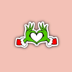 The Grinch Sticker Pack Christmas Stickers Stocking Stuffer - Etsy