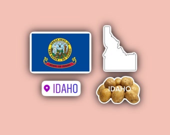 Idaho Sticker State Sticker Weatherproof Sticker for - Etsy