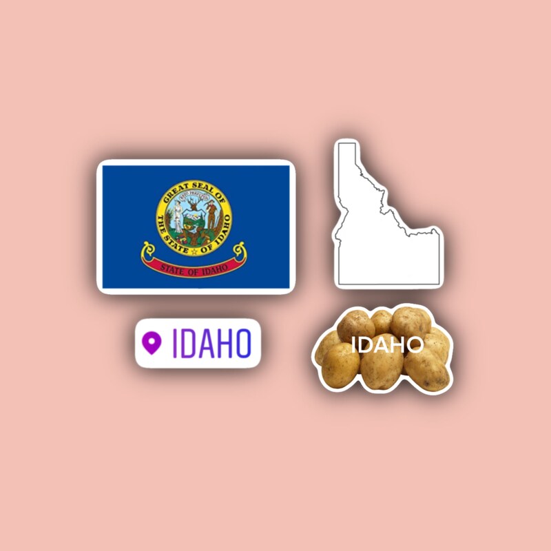 Idaho Stickers - Etsy