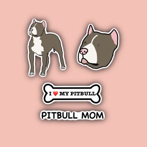 Chibi Pitbull Sticker / Pitbull Sticker / Kawaii Pitbull - Etsy