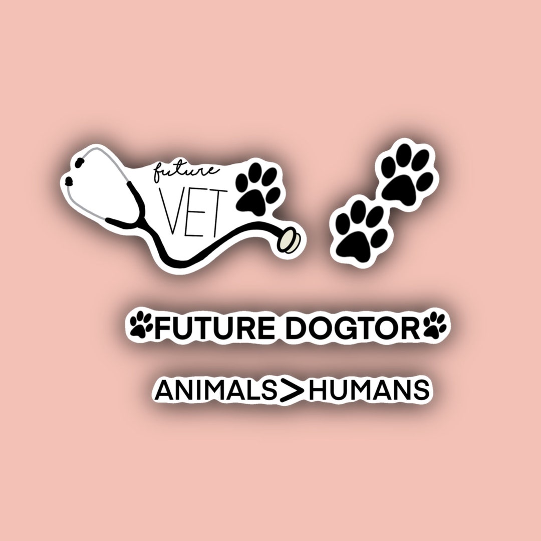 Future Vet Sticker Pack - Waterproof - Veterinarian - Vet - Dogs and ...