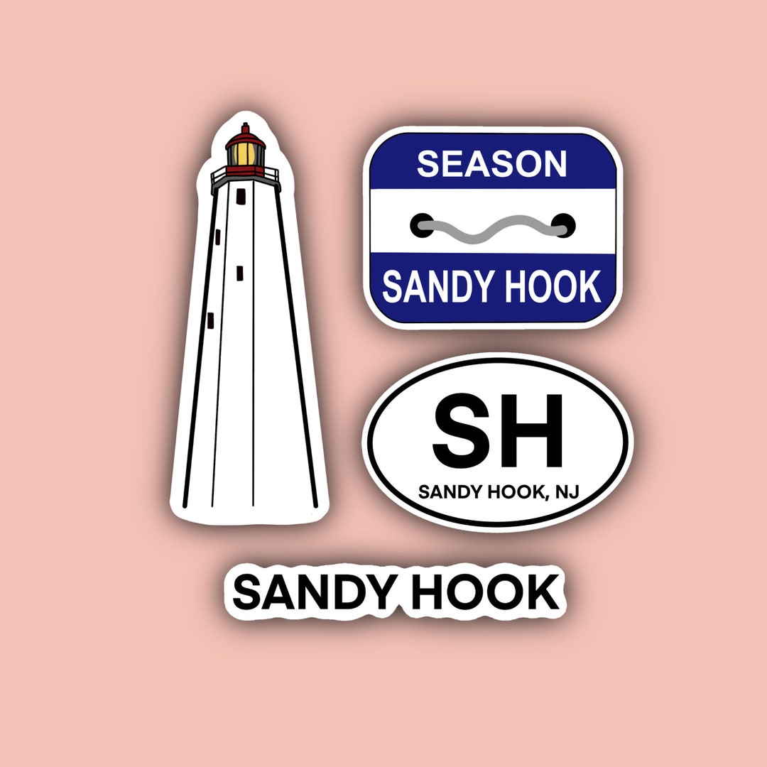Sandy Hook New Jersey Sticker Pack - Jersey Shore Stickers - Sandy Hook ...