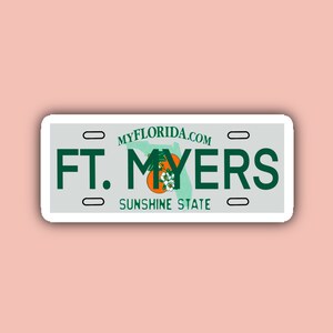 Fort Myers Florida Sticker Pack - Waterproof Florida Stickers - FL ...
