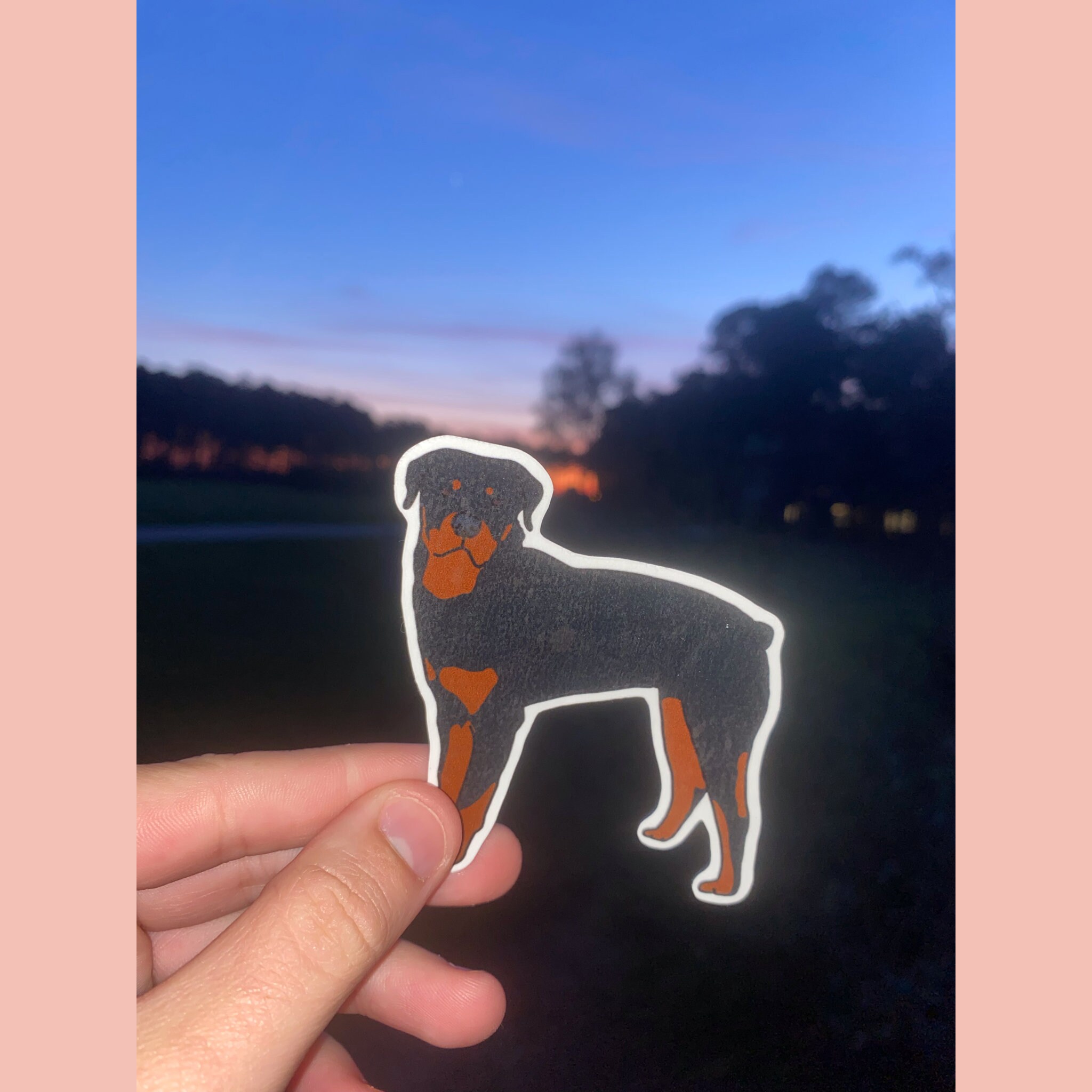 Rottweiler Sticker Waterproof Sticker 3x3 - Etsy