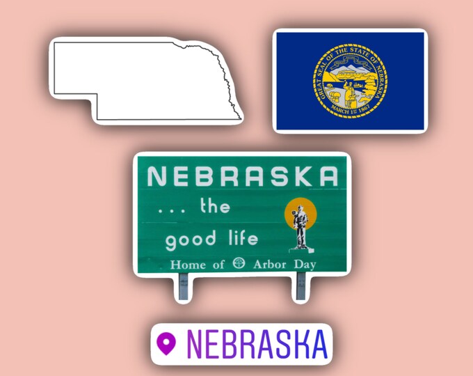 Nebraska the Good Life Vinyl Sticker Nebraska Sticker Laptop Sticker ...