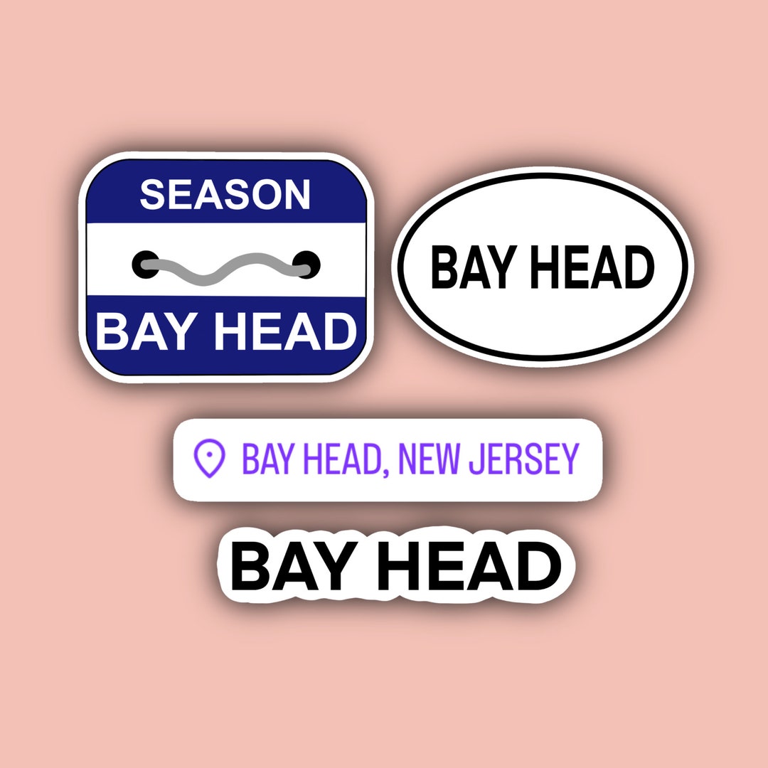 Bay Head Sticker Pack - Jersey Shore Stickers - Etsy
