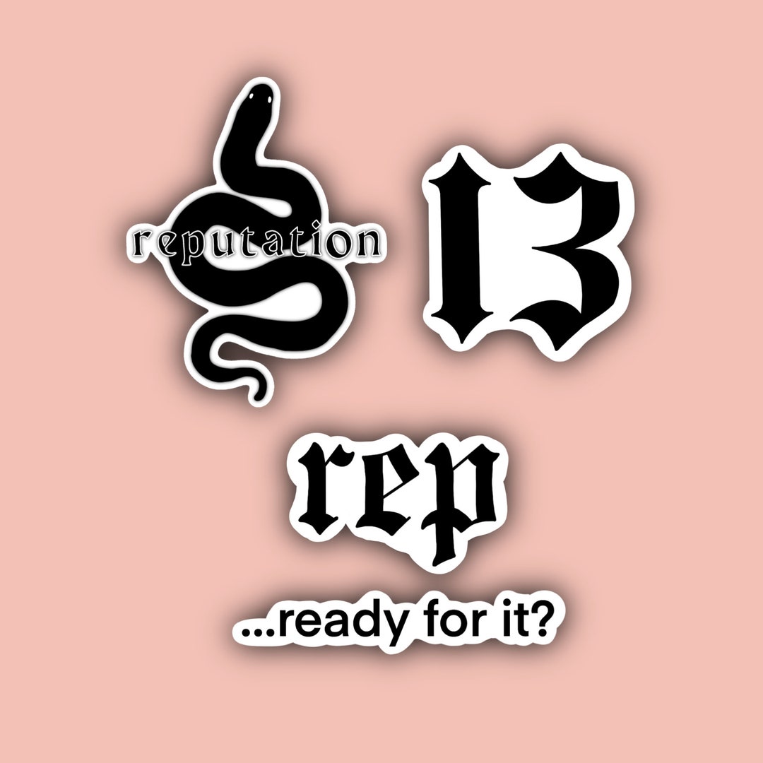 Reputation Sticker Pack Taylor Swift Stickers - Etsy