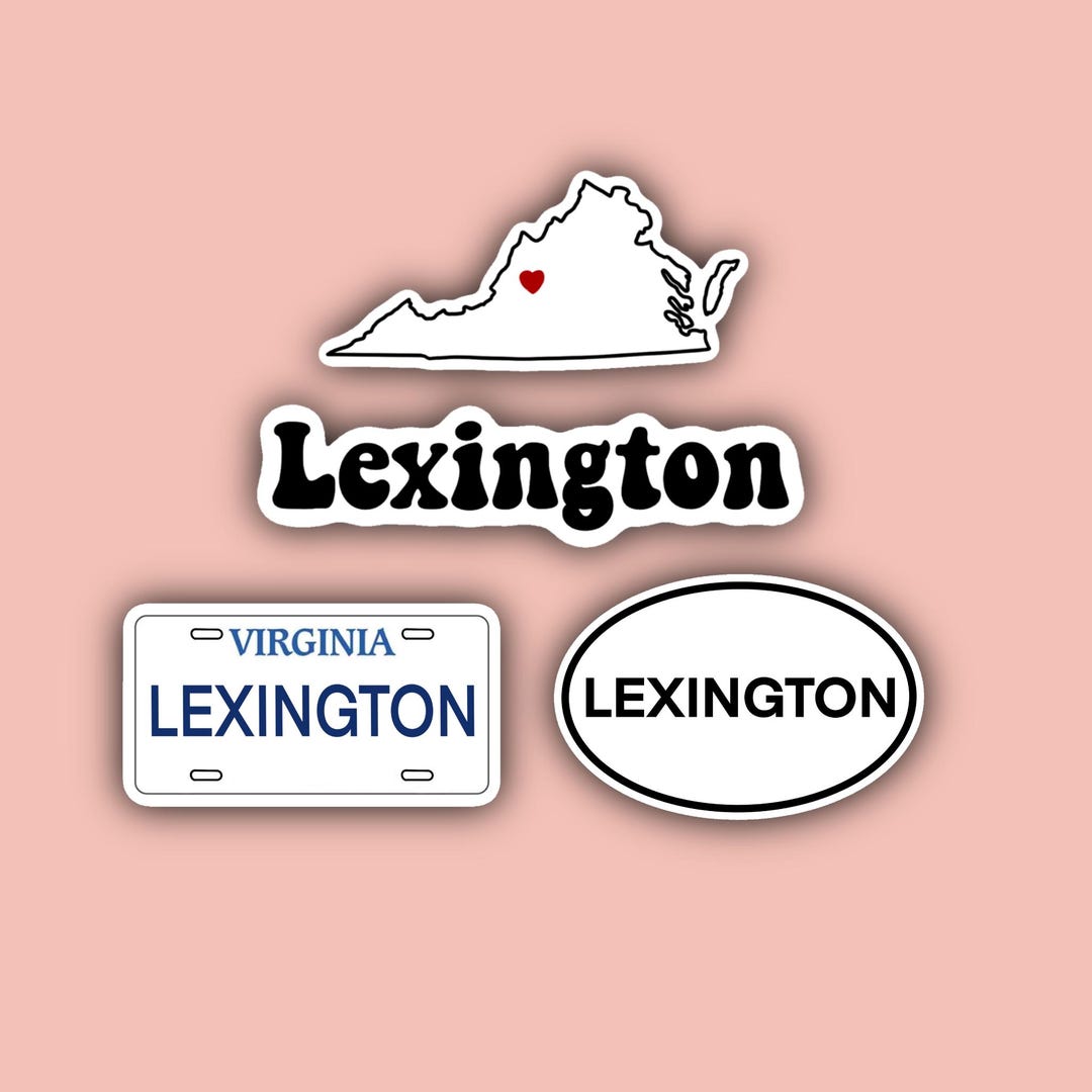 Lexington Sticker Pack - Waterproof Virigina Stickers - Etsy