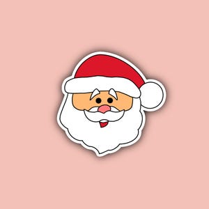 Santa Sticker Pack - Waterproof Christmas Stickers - Santa - Santa's ...