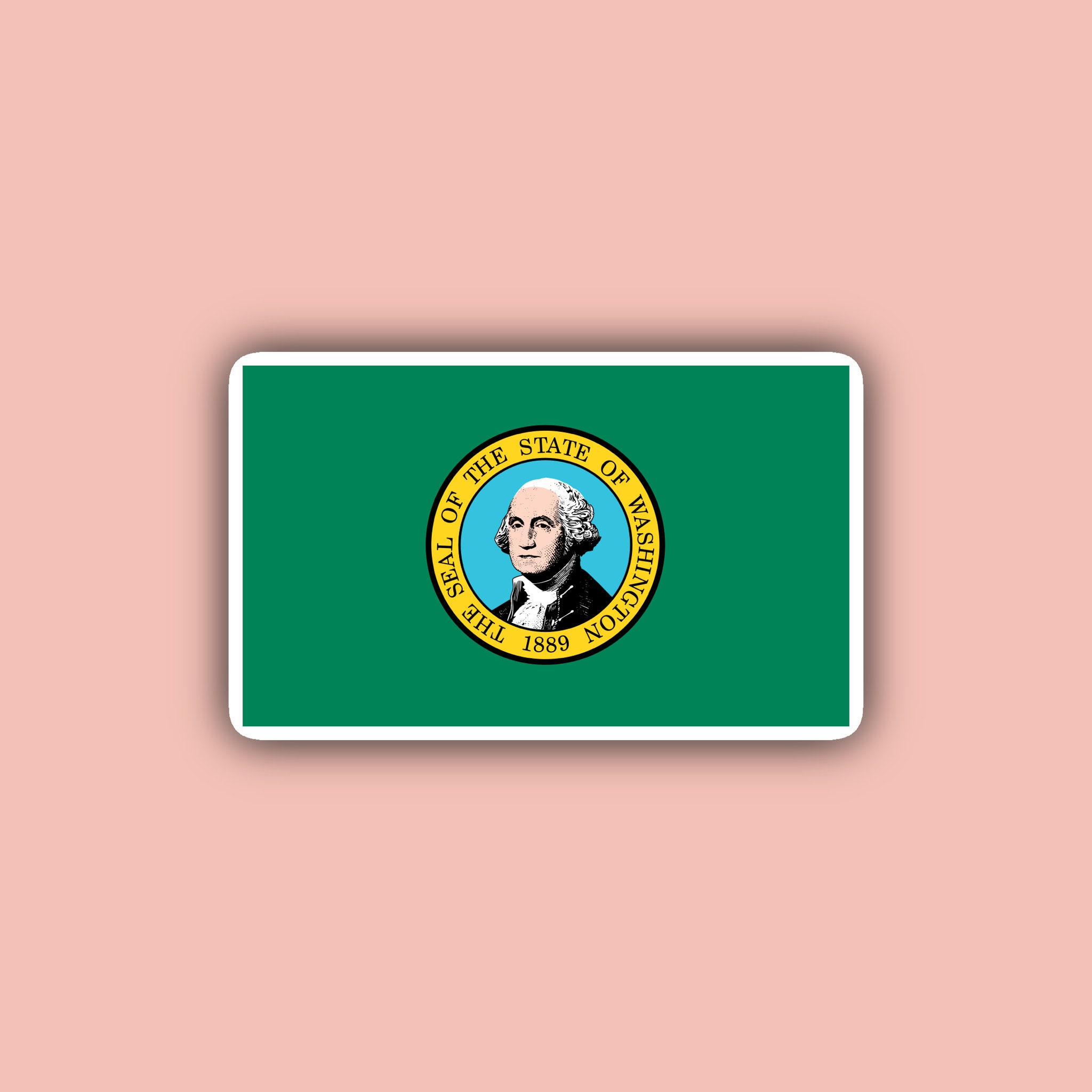 Washington State Sticker Pack Washington Flag Washington | Etsy