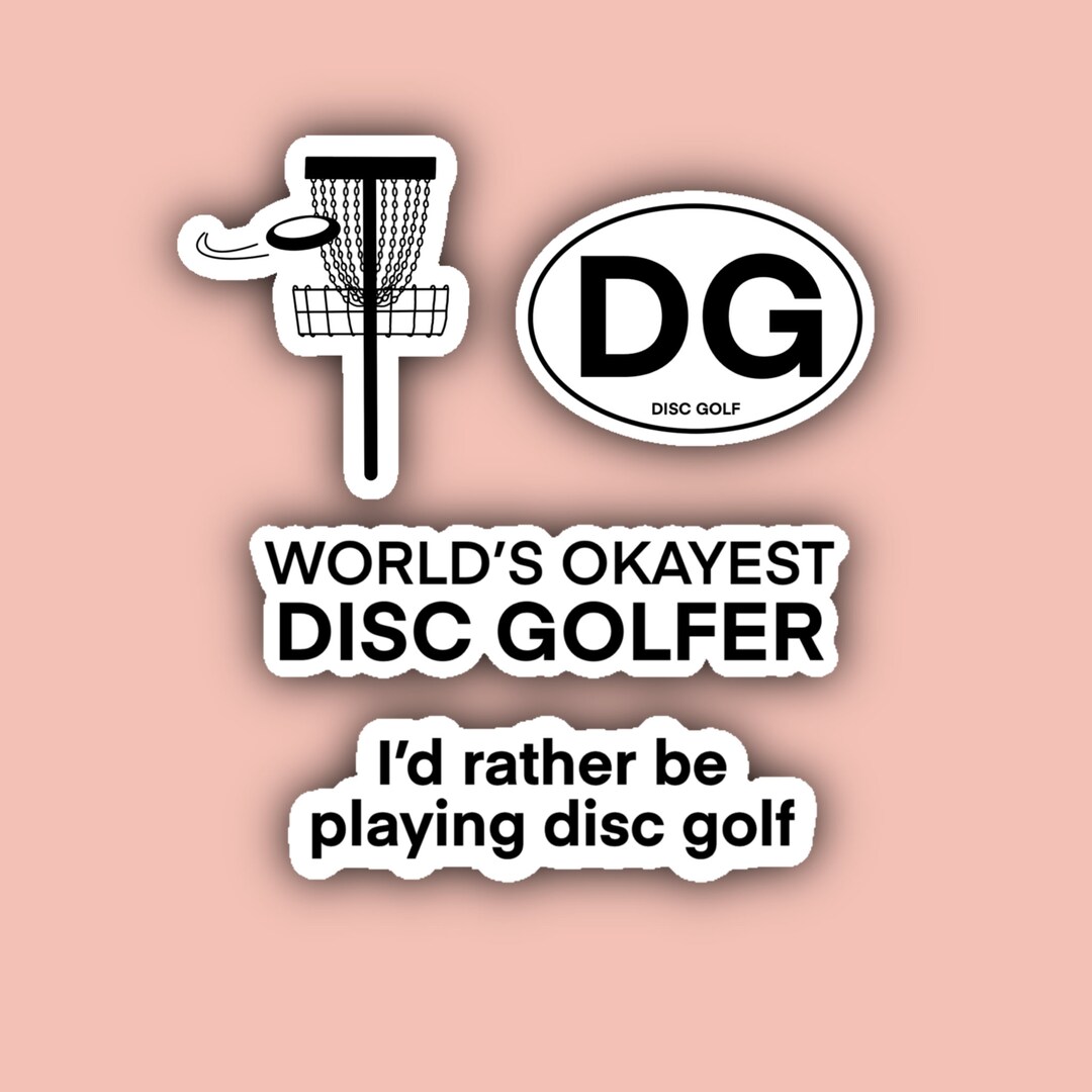 Disc Golf Sticker Pack - Disc Golf Basket - Etsy