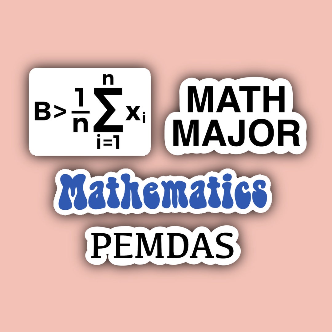 Mathematics Sticker Pack - Math Major Stickers - Etsy