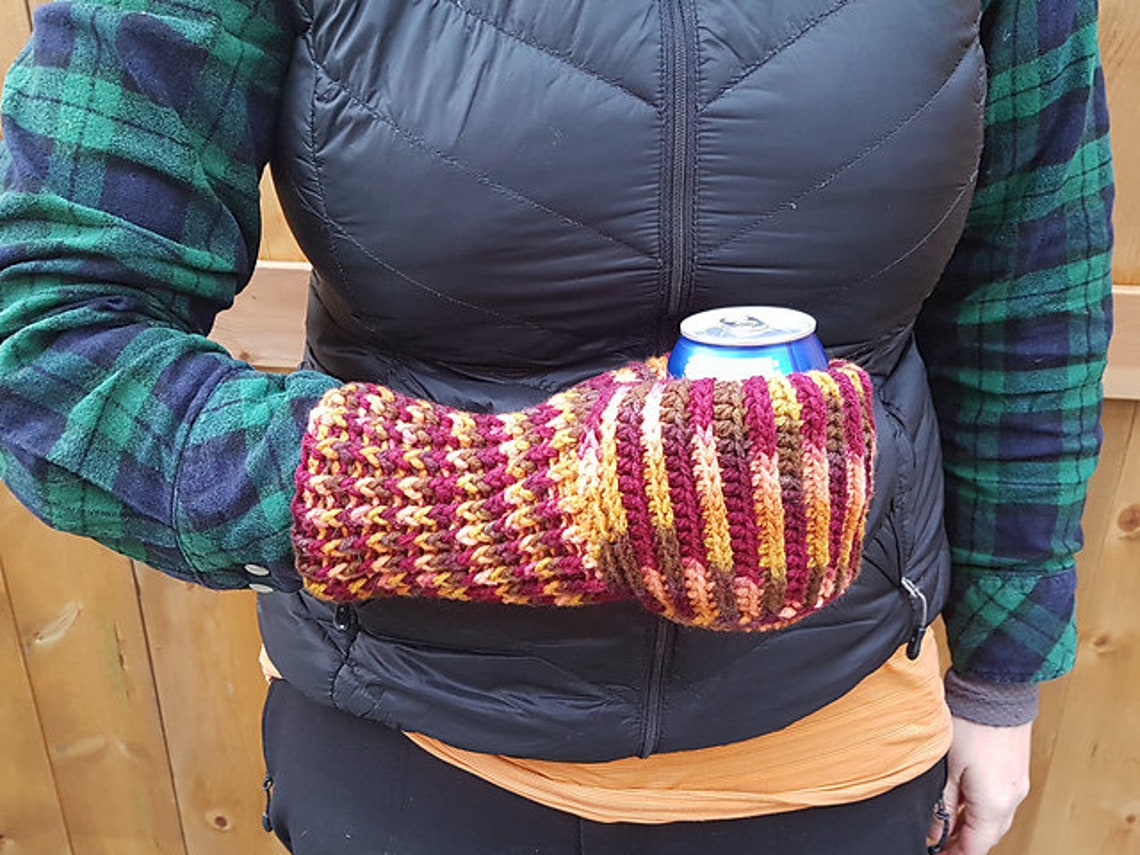 Beer Mitten Cozy CROCHET PDF PATTERN Bonfire Buddy Drink | Etsy
