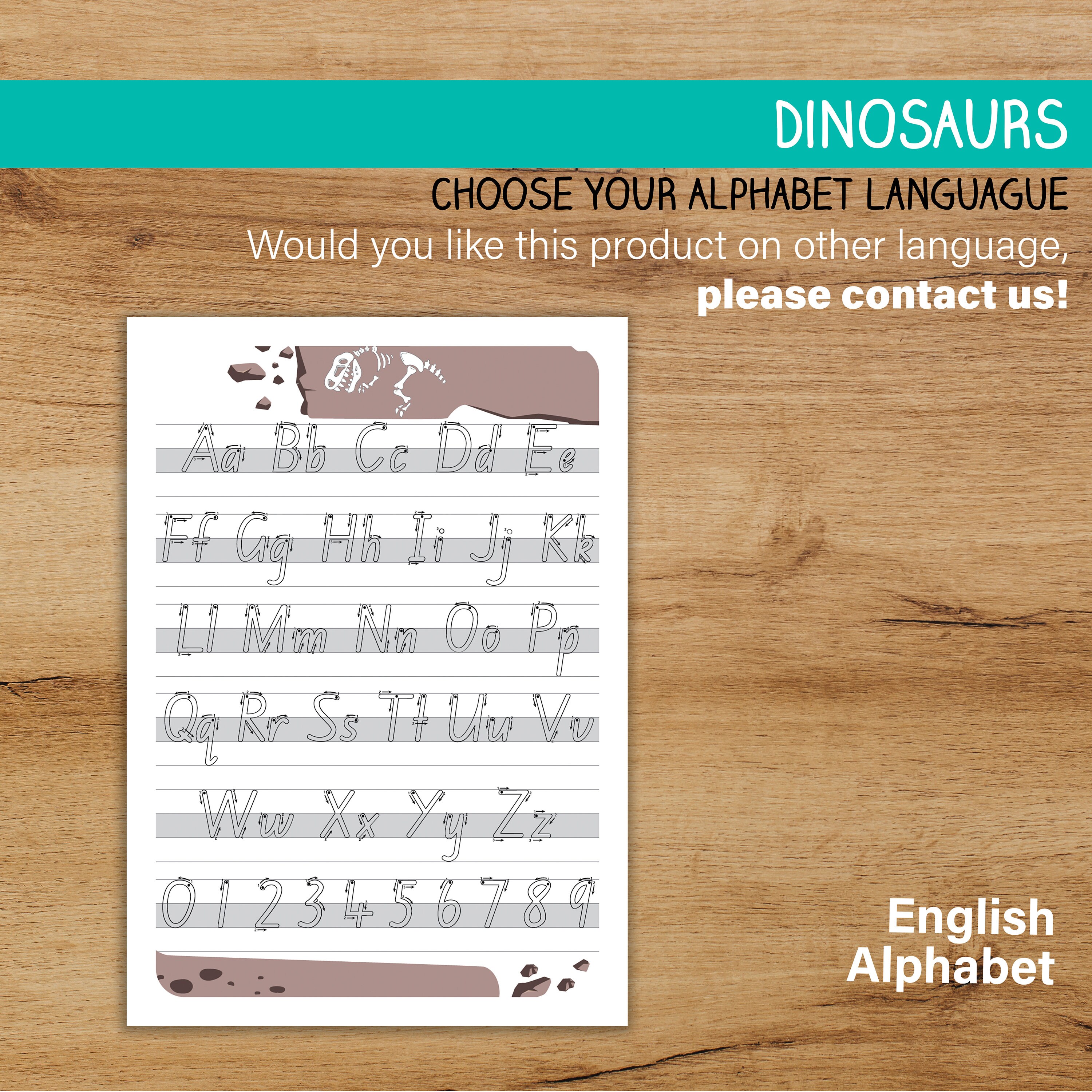 Custom Name Tracing Practice | Dinosaurs | Handwriting | Trace ...