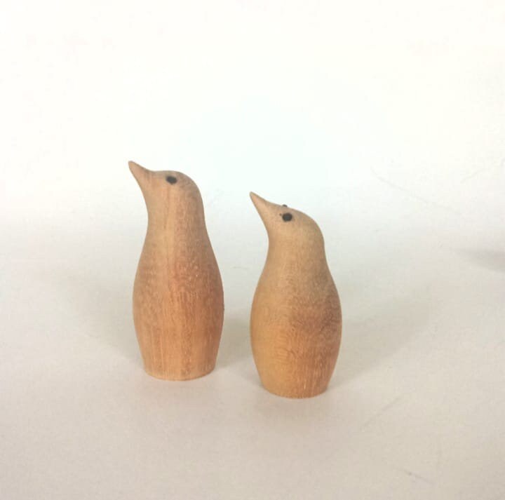 Wood Turning Penguin,wooden Penguin,wood Penguin,couple of Penguins - Etsy