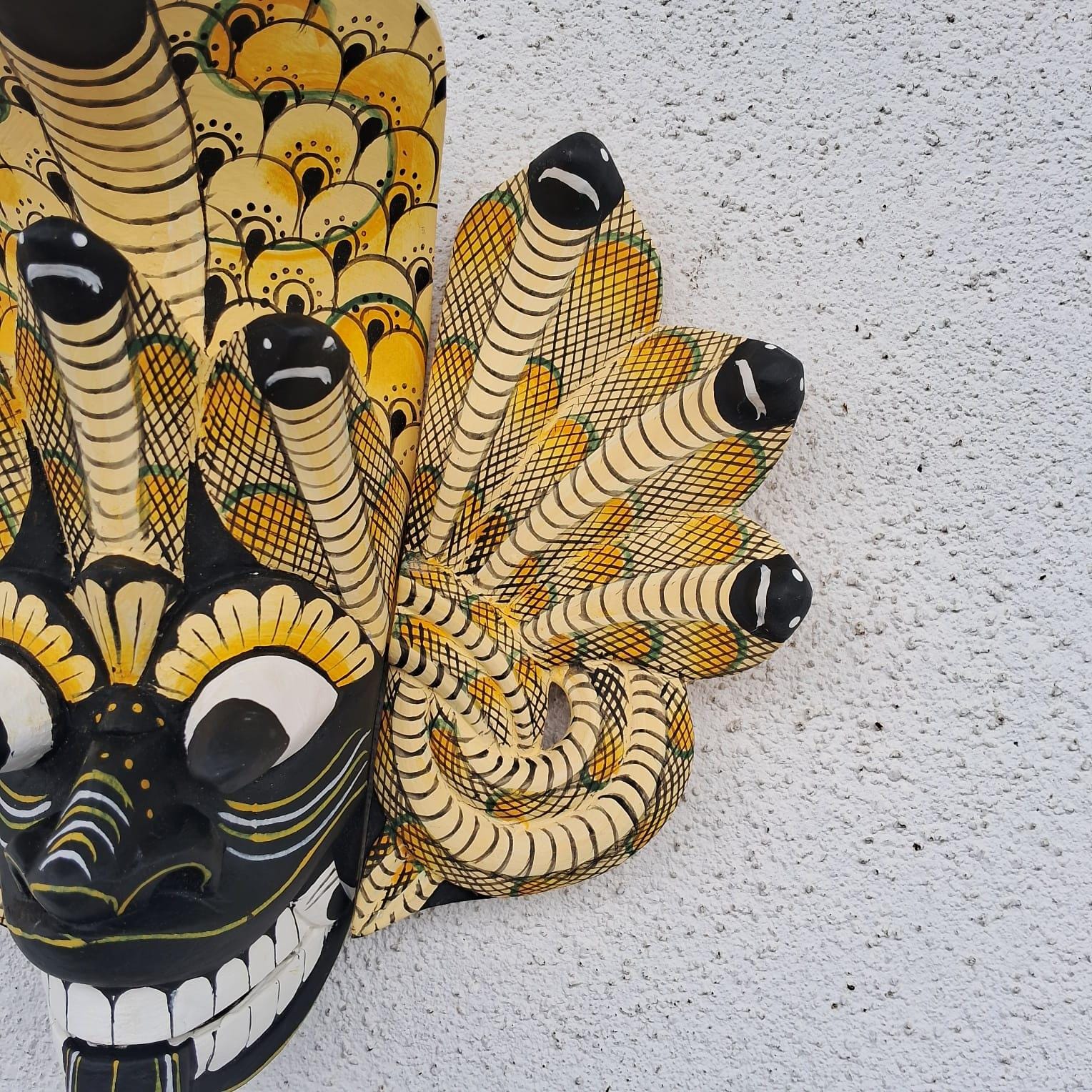 Handmade Sri Lankan Naga Raksha Mask |king Cobra Wall Decor ...