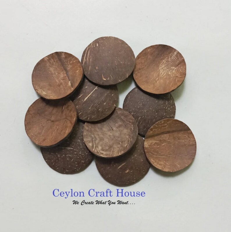 2.5” Diameter Coconut Shell Chips for Make Craft Items|naturalcococnut ...