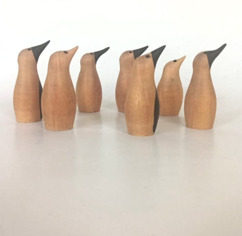 Wood Turning Penguin,wooden Penguin,wood Penguin,couple of Penguins - Etsy