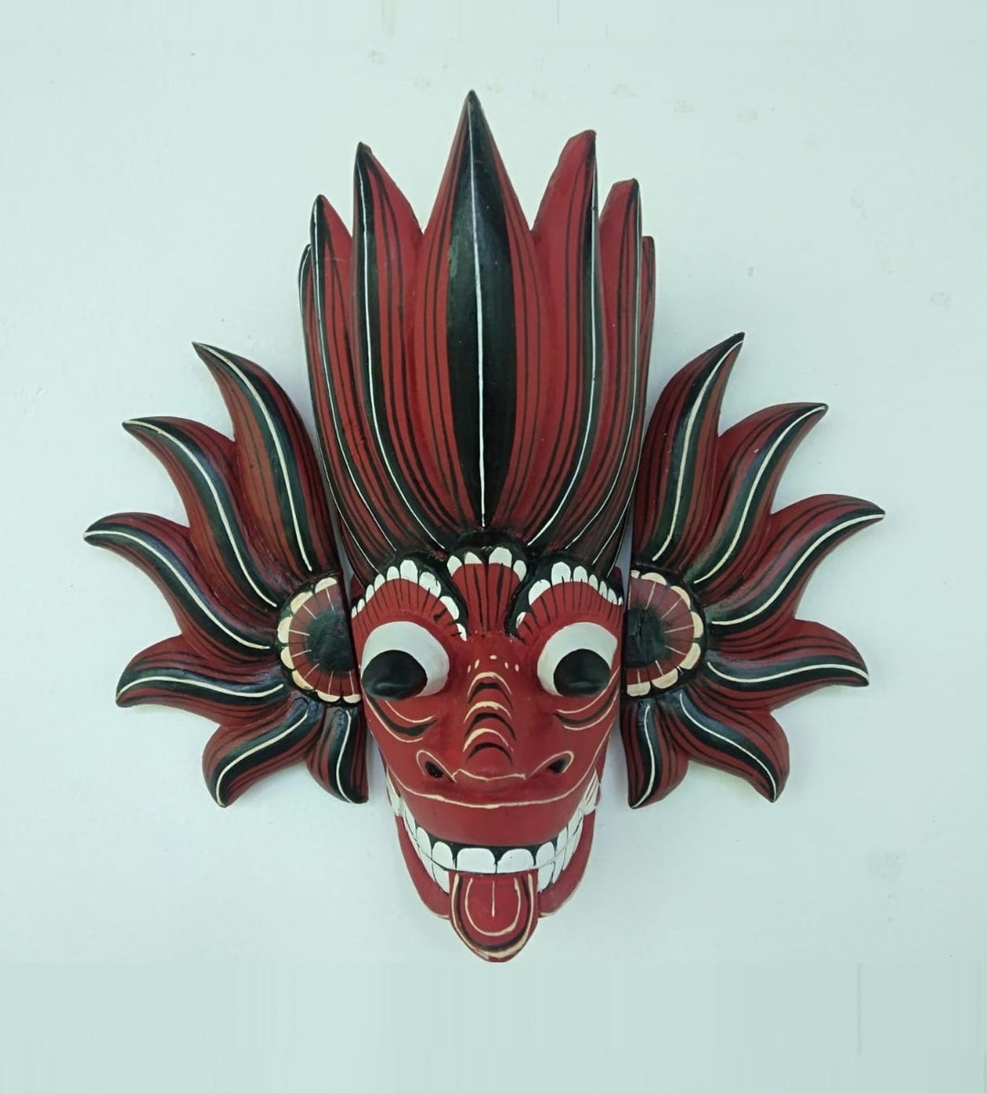 Fire Demon Mask,gini Raksha Mask,ginidal Raksha Mask,mask Sculpture ...
