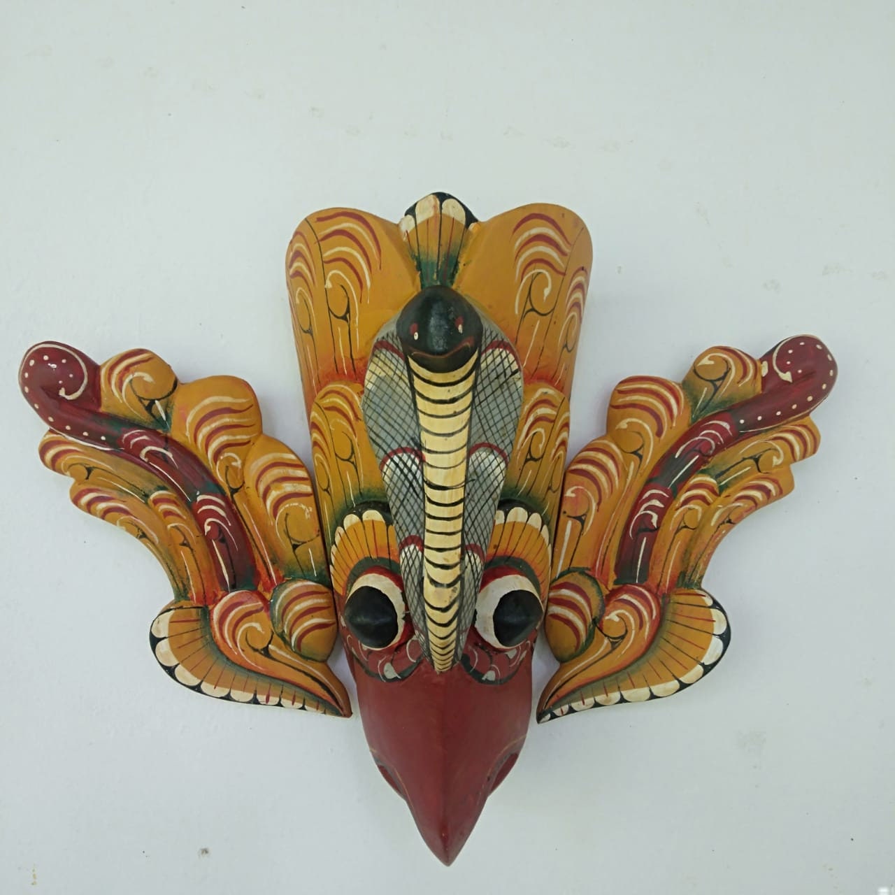Sri Lankan Mask,wooden Mask,cobra Protection / Fire Demon / Devil Mask ...