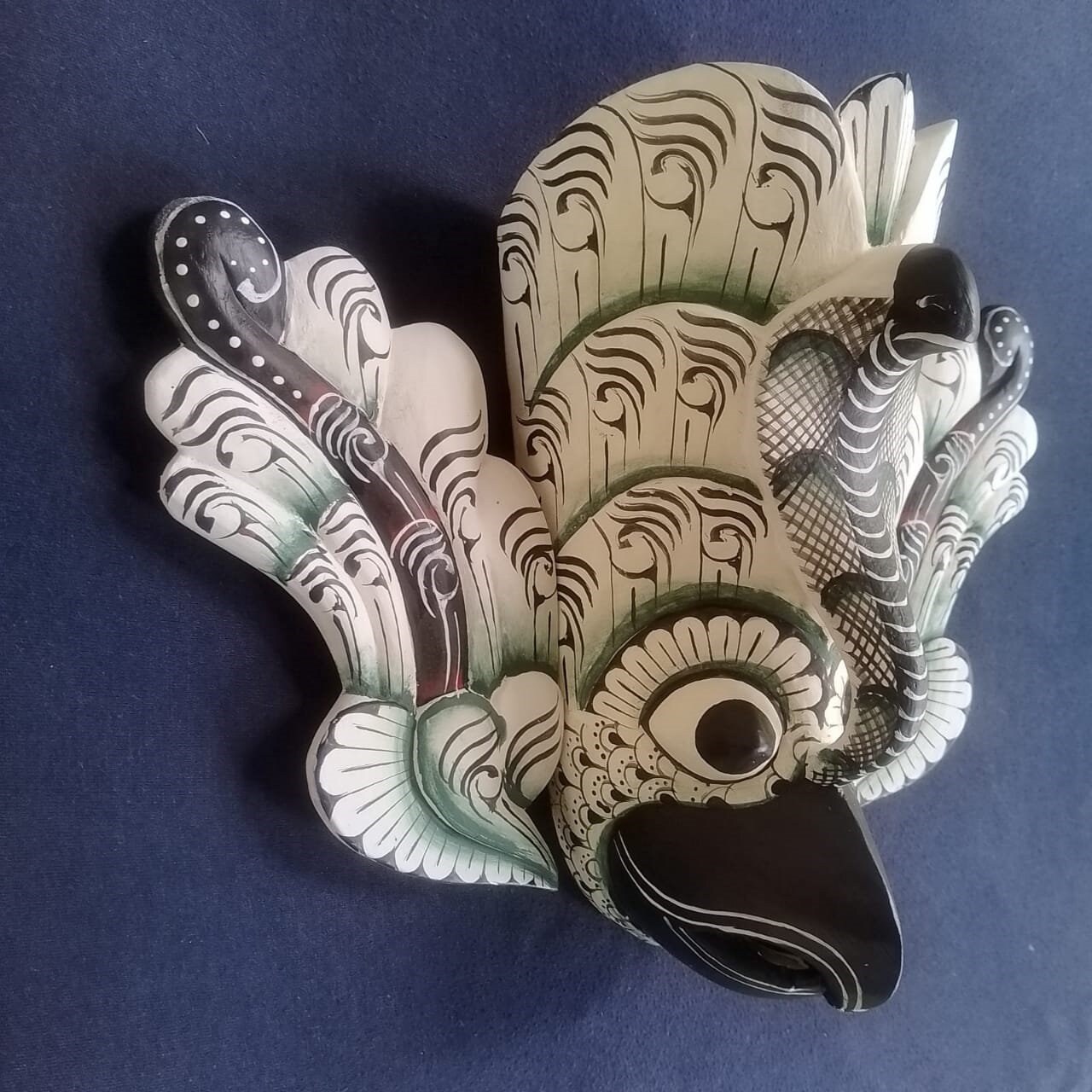 Bird Demon Mask,devil Mask,wood Bird Mask,fantasy Demon Mask,unique ...