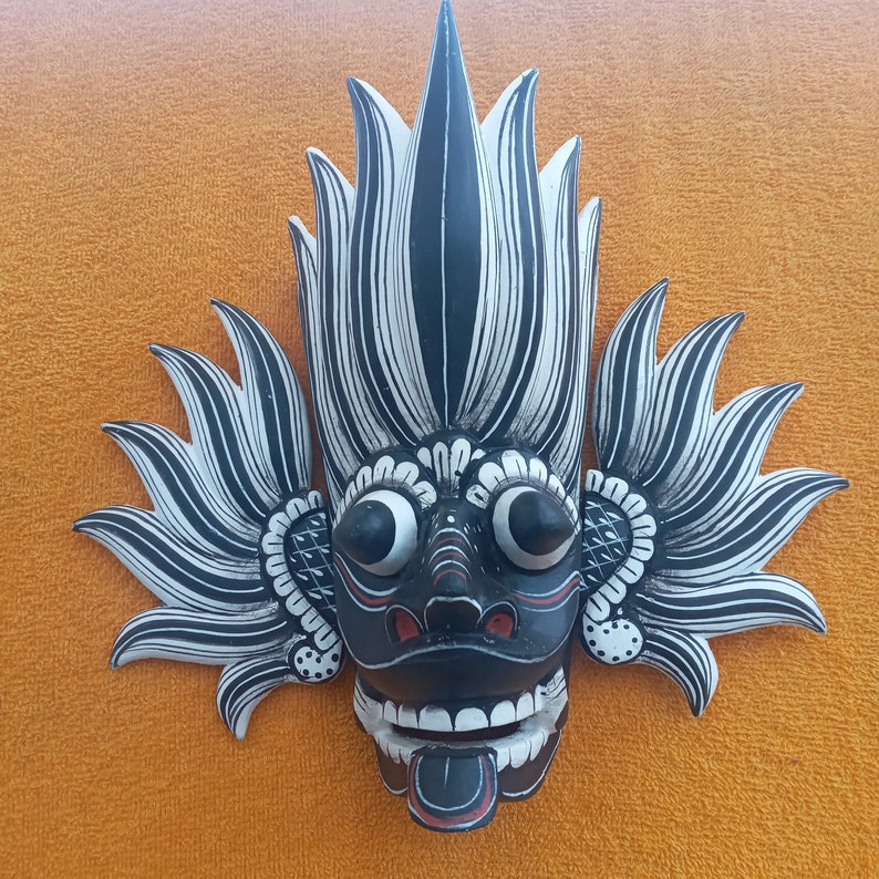 Gini Raksha Mask, Fire Demon Traditional Sri Lankan Mask Devil Mask ...