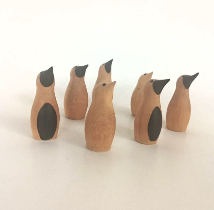 Wood Turning Penguin,wooden Penguin,wood Penguin,couple of Penguins - Etsy