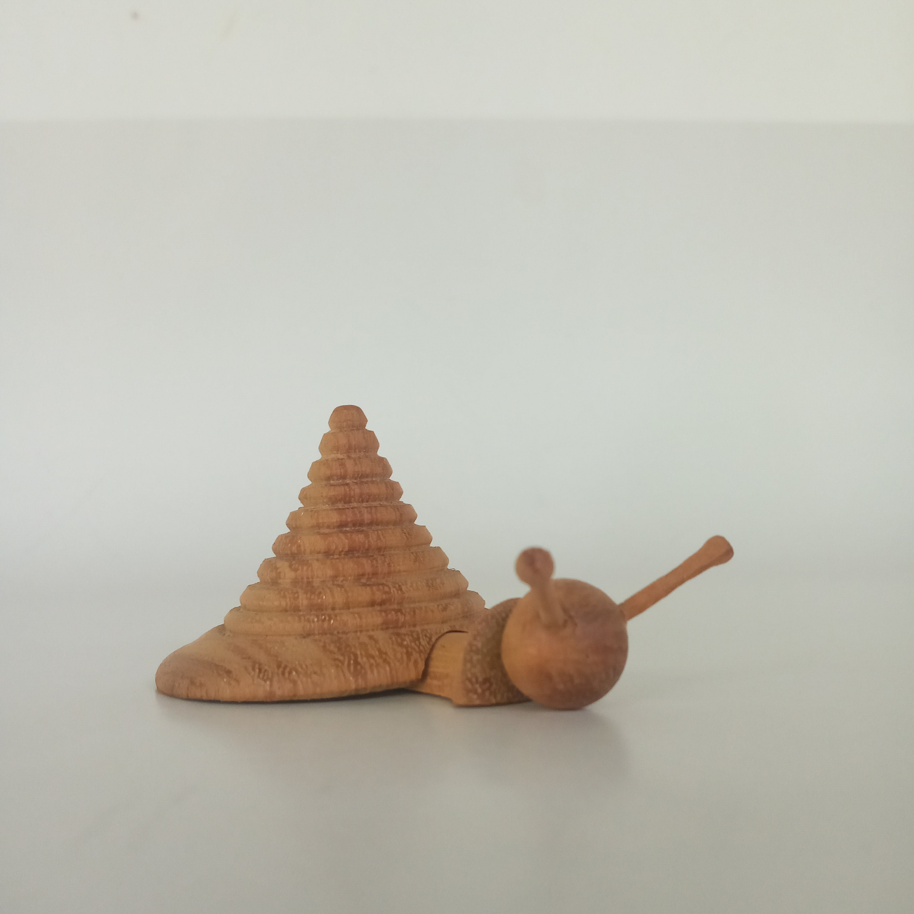 Vintage Handcarved Wooden Snail - Etsy
