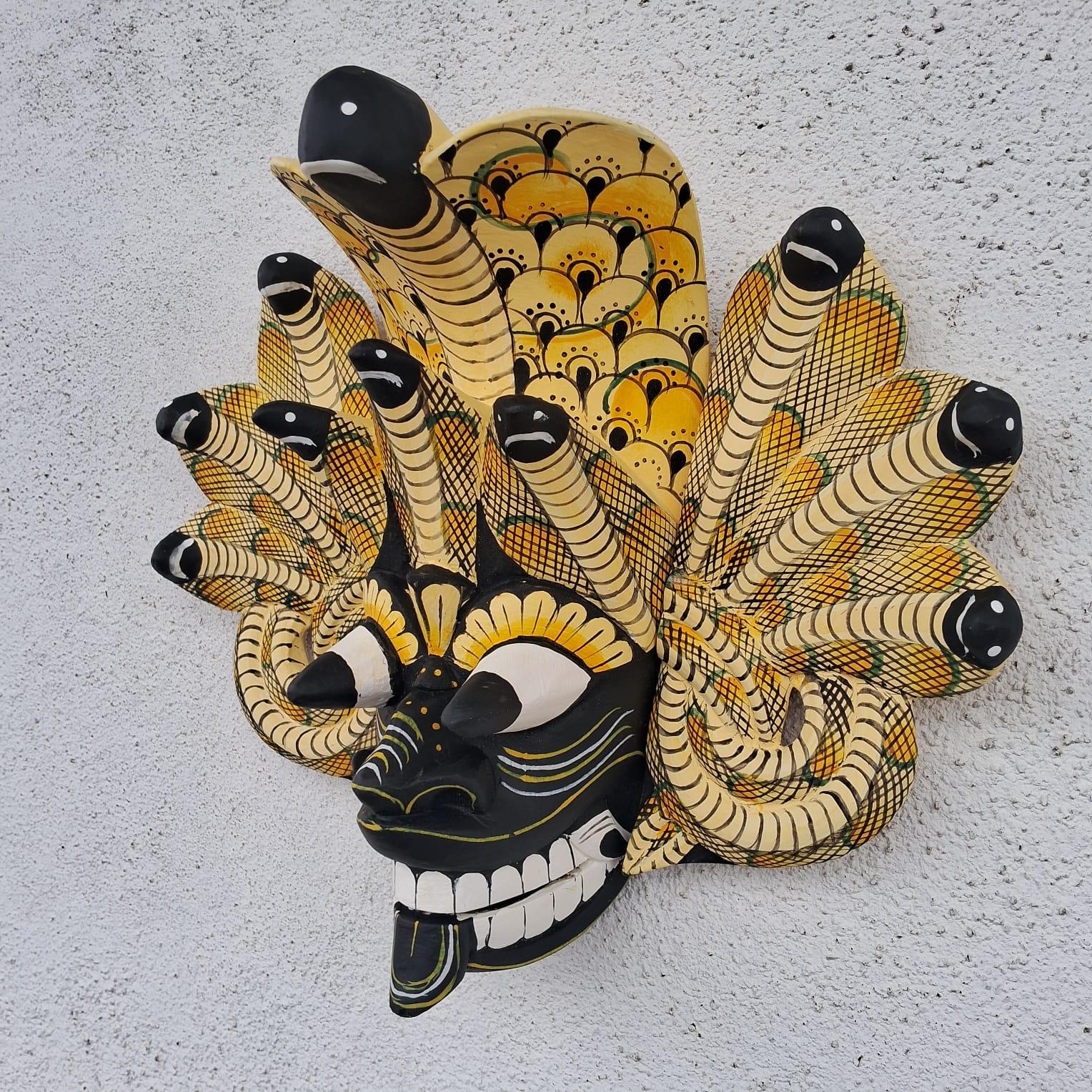Handmade Sri Lankan Naga Raksha Mask |king Cobra Wall Decor ...