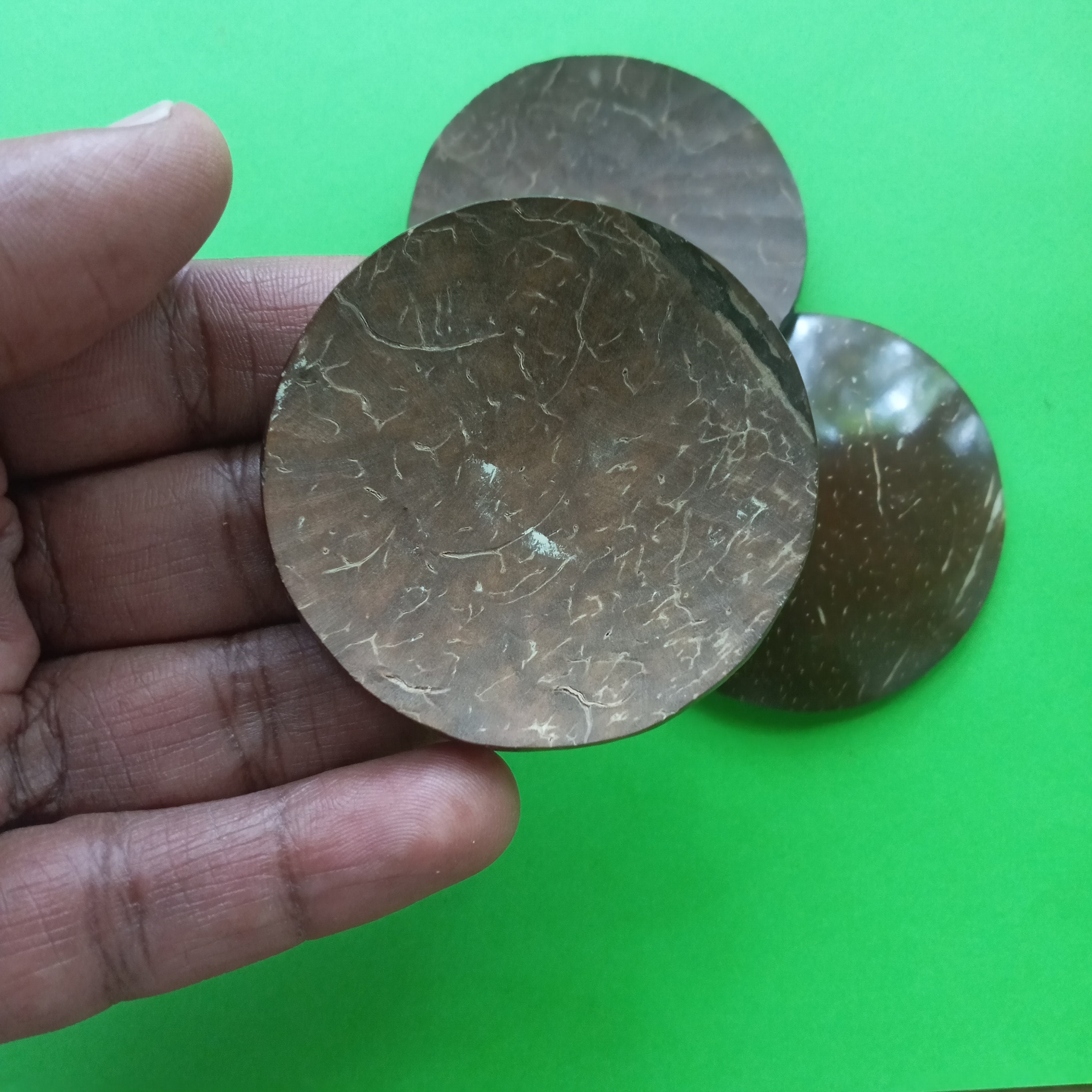 Chamalongos Set of 4 Coconut Shell | Divination Shells | Spiritual ...