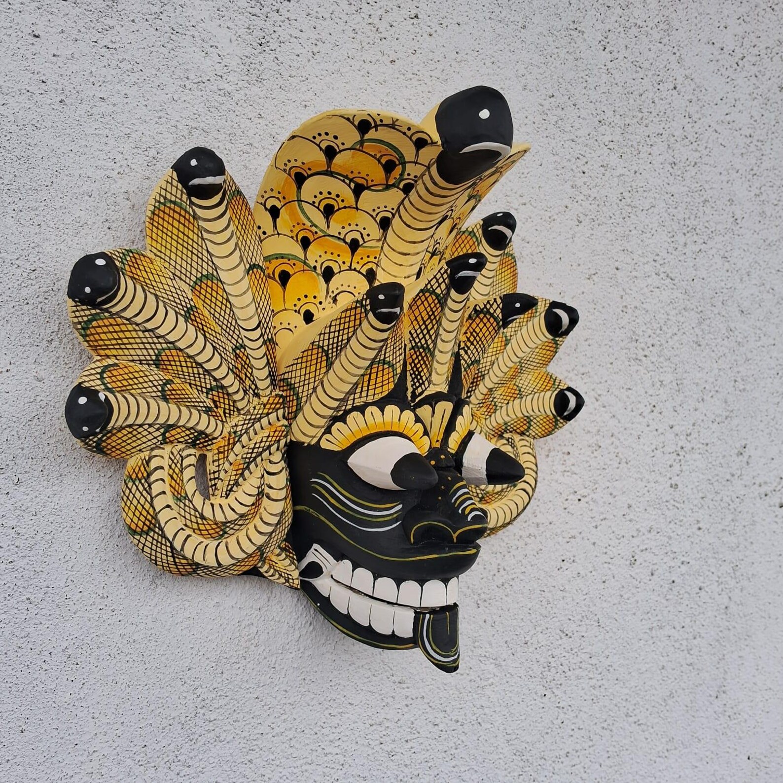 Handmade Sri Lankan Naga Raksha Mask |king Cobra Wall Decor ...