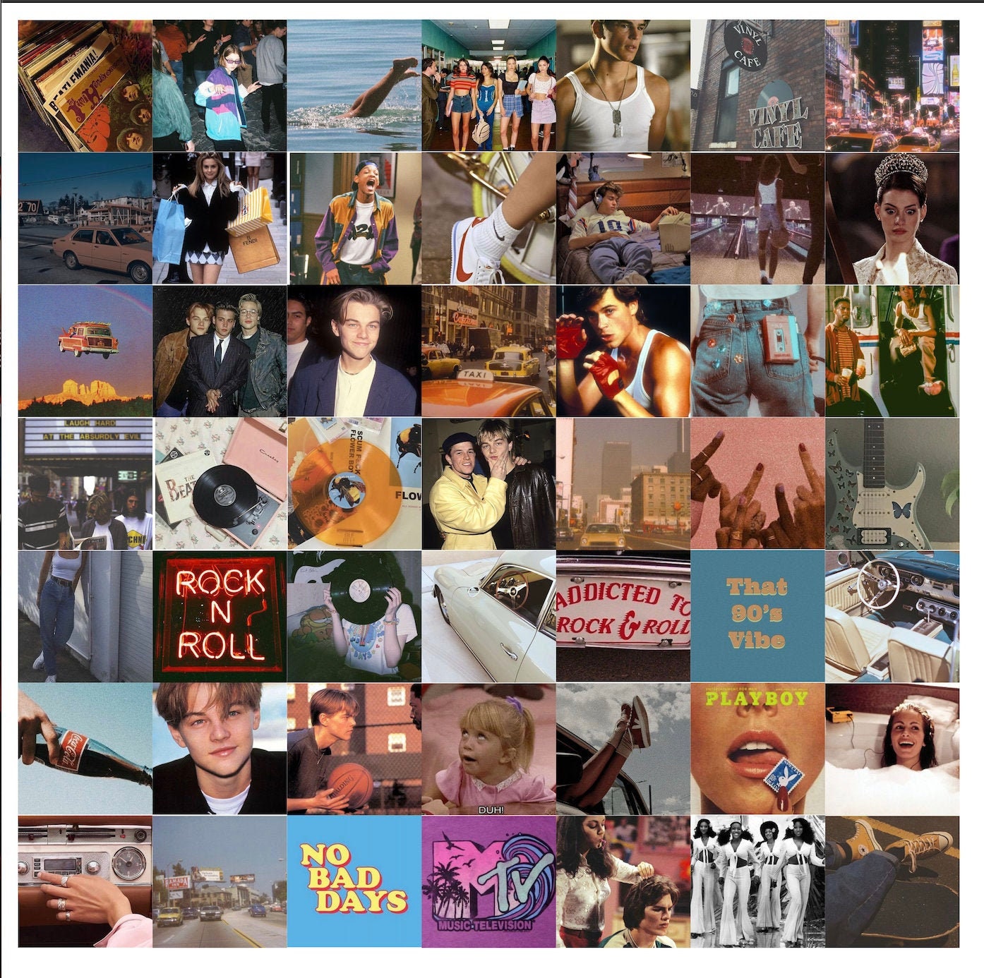 VINTAGE 90s/80s Aesthetic Wall Collage Kit 105pcs - Etsy Australia