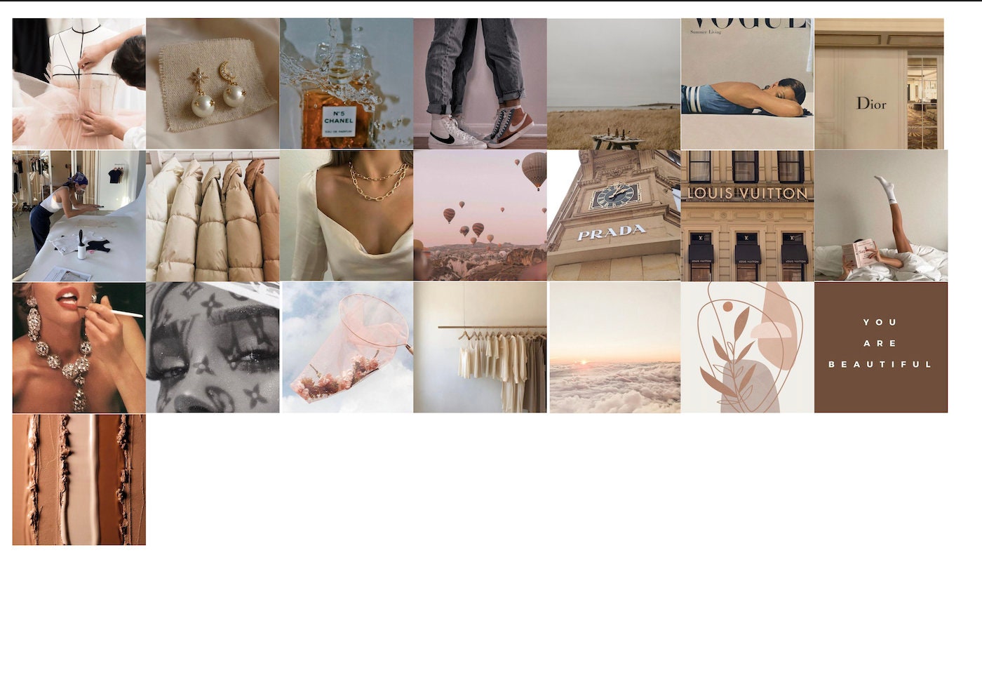 Fashion Designer Aesthetic Wall Collage Kit 70pcs - Etsy Canada