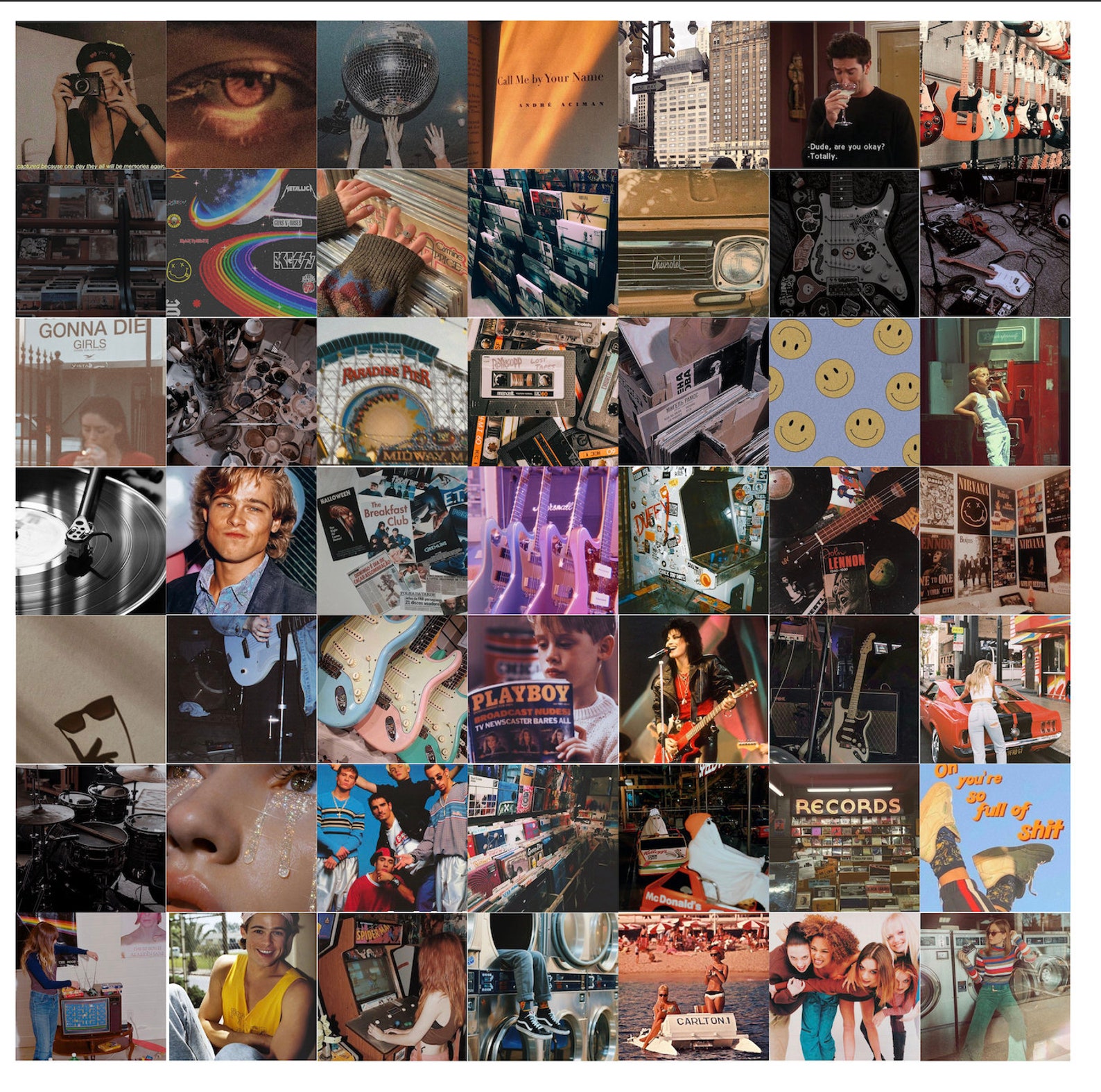 VINTAGE 90s/80s Aesthetic Wall Collage Kit 105pcs - Etsy Australia