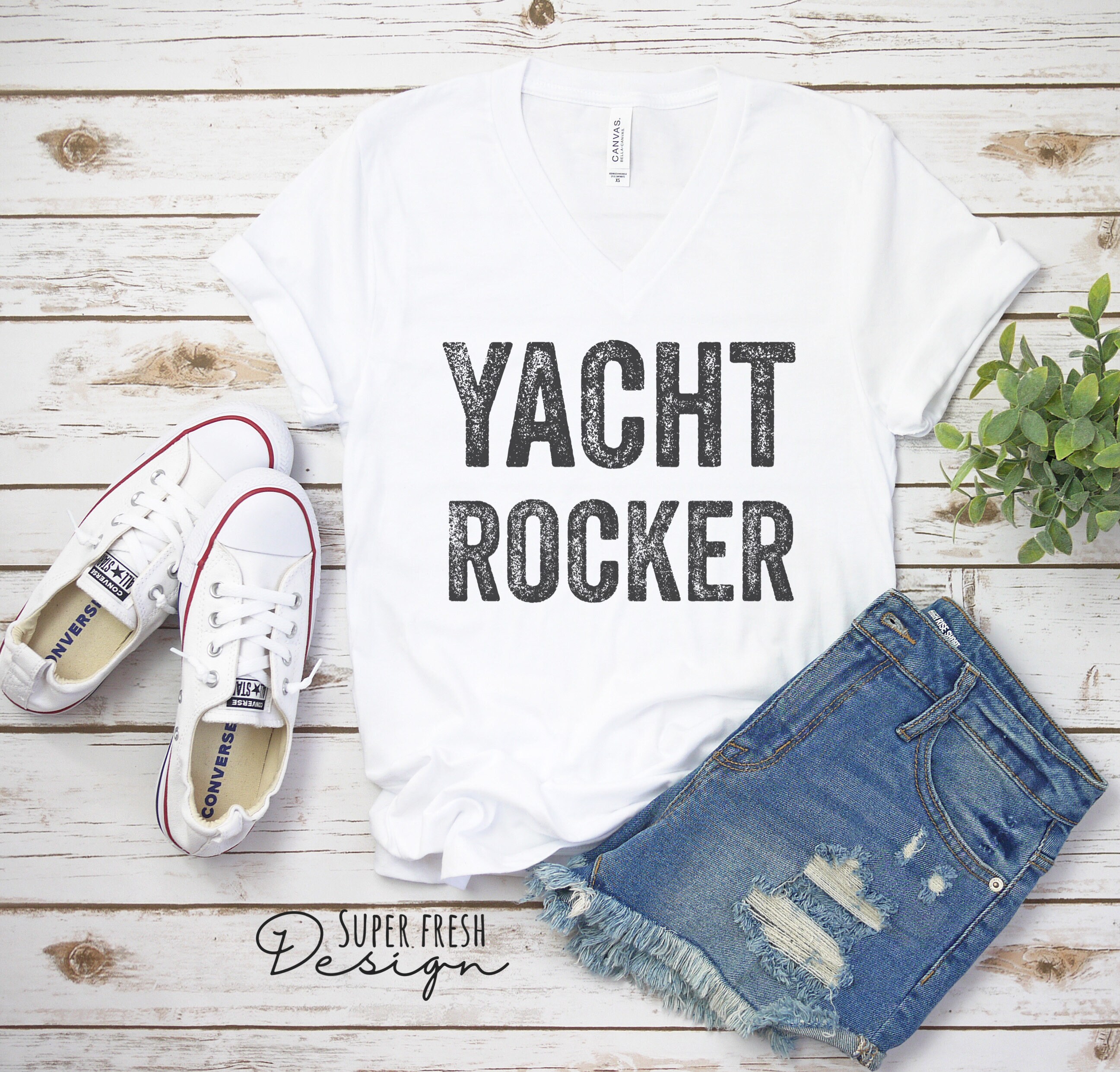Yacht Rocker V-Neck Yacht Rock Shirt Boating Shirt Cruise | Etsy