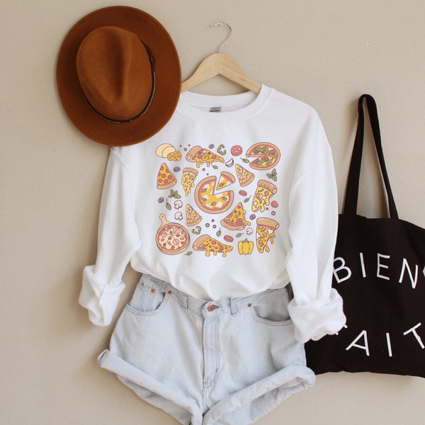 Pizza Sweatshirt - Etsy