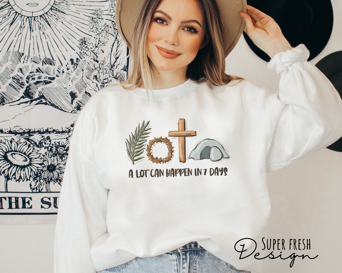 Christian Shirt Holy Week Shirt Easter Sweatshirt Palm - Etsy