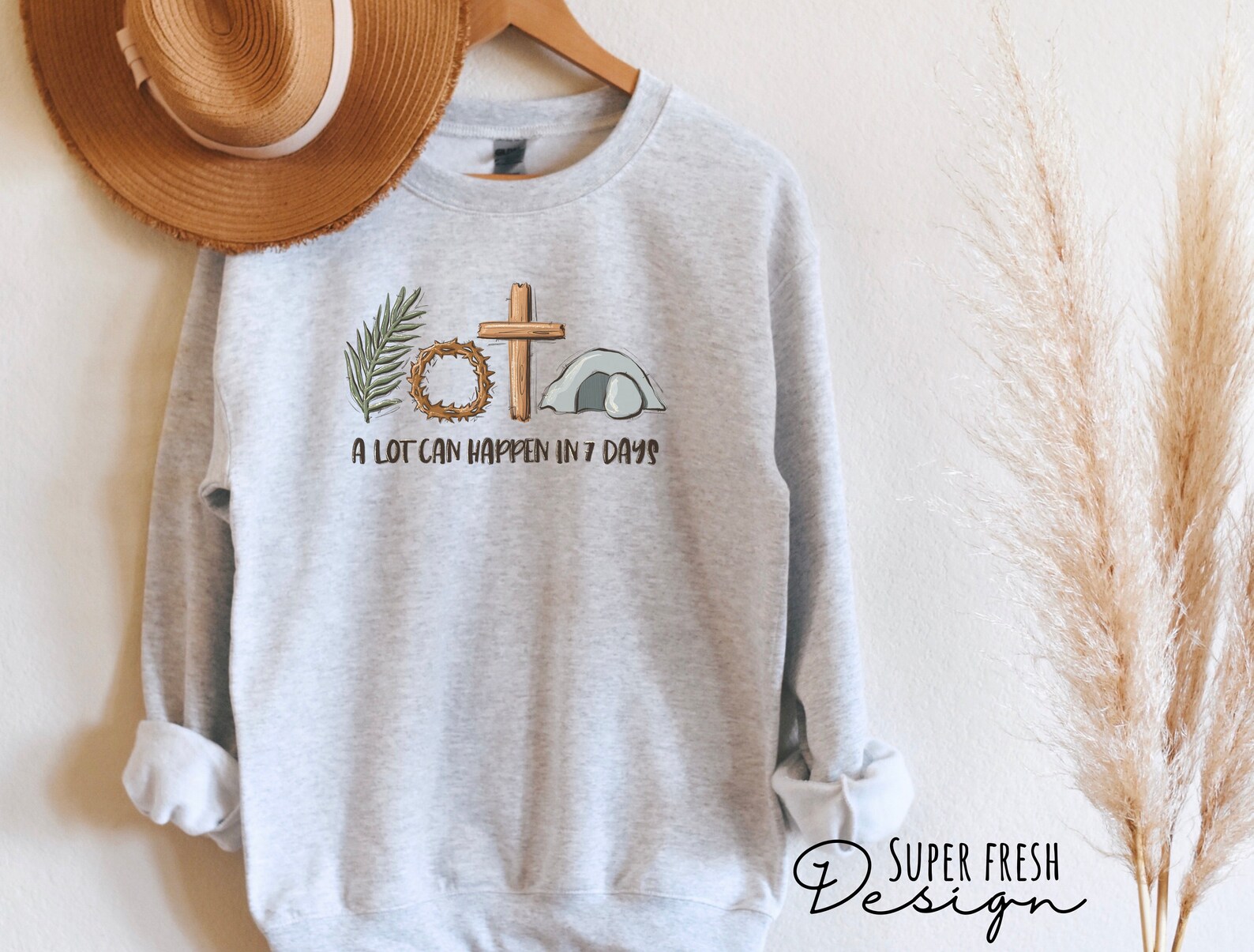 Christian Shirt Holy Week Shirt Easter Sweatshirt Palm - Etsy
