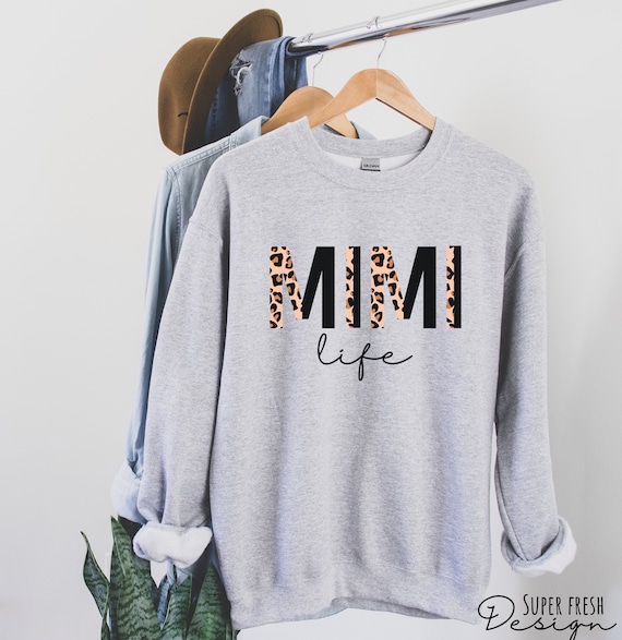 Mimi Sweatshirt Mimi Sweater Leopard Print Mimi Gift - Etsy