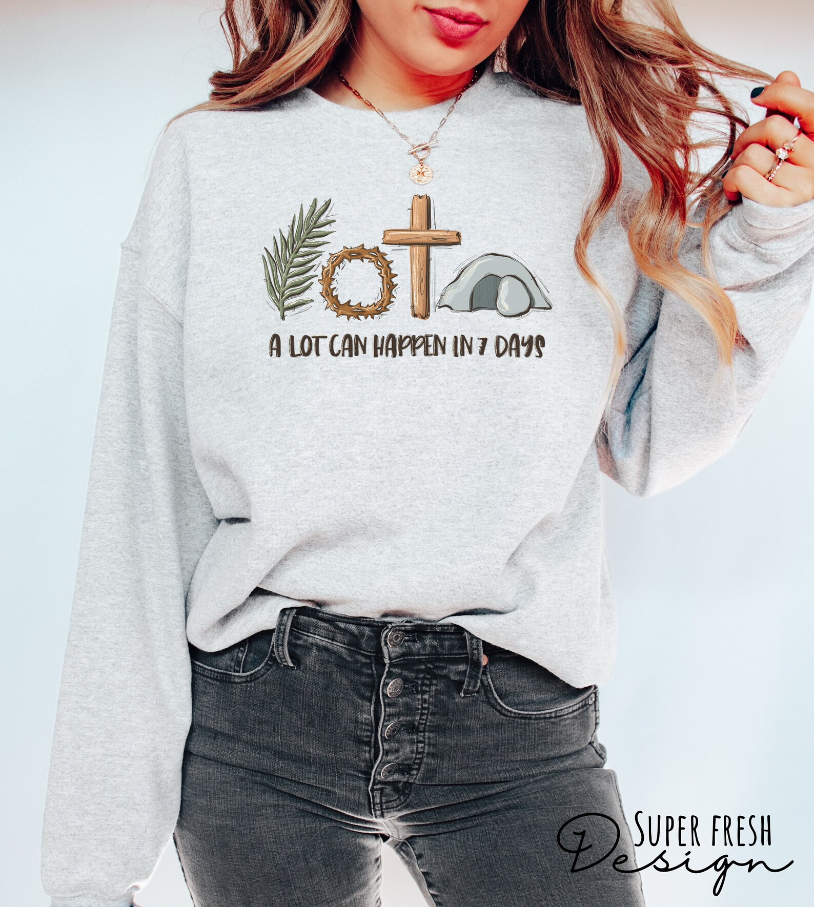 Christian Shirt Holy Week Shirt Easter Sweatshirt Palm - Etsy
