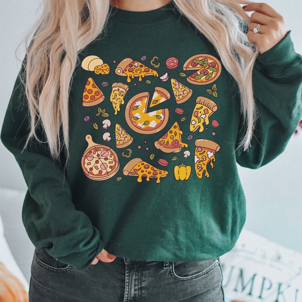 Pizza Sweatshirt - Etsy