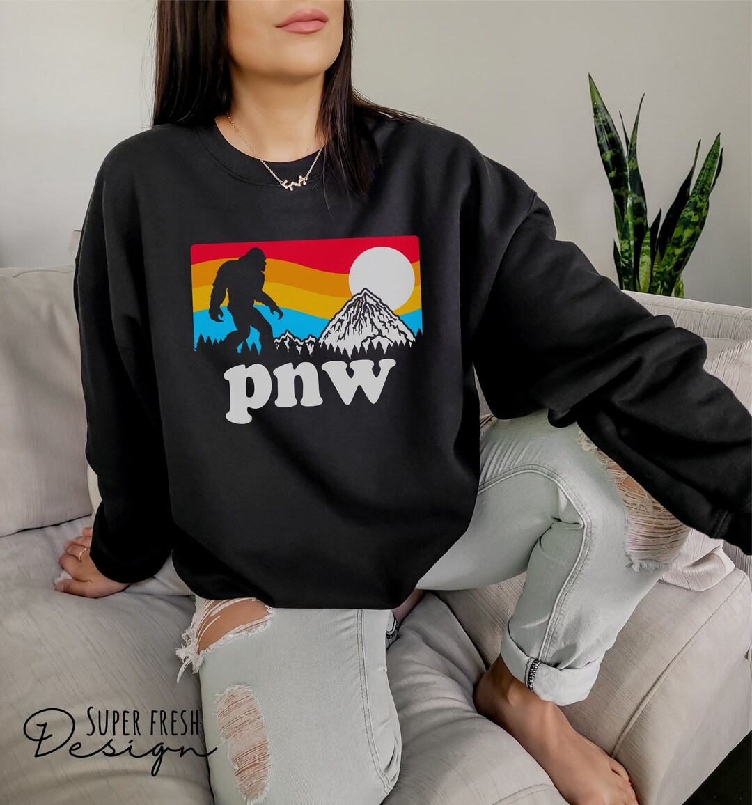 Pacific Northwest Sweatshirt, PNW Shirt, Retro Sweatshirt, Washington ...