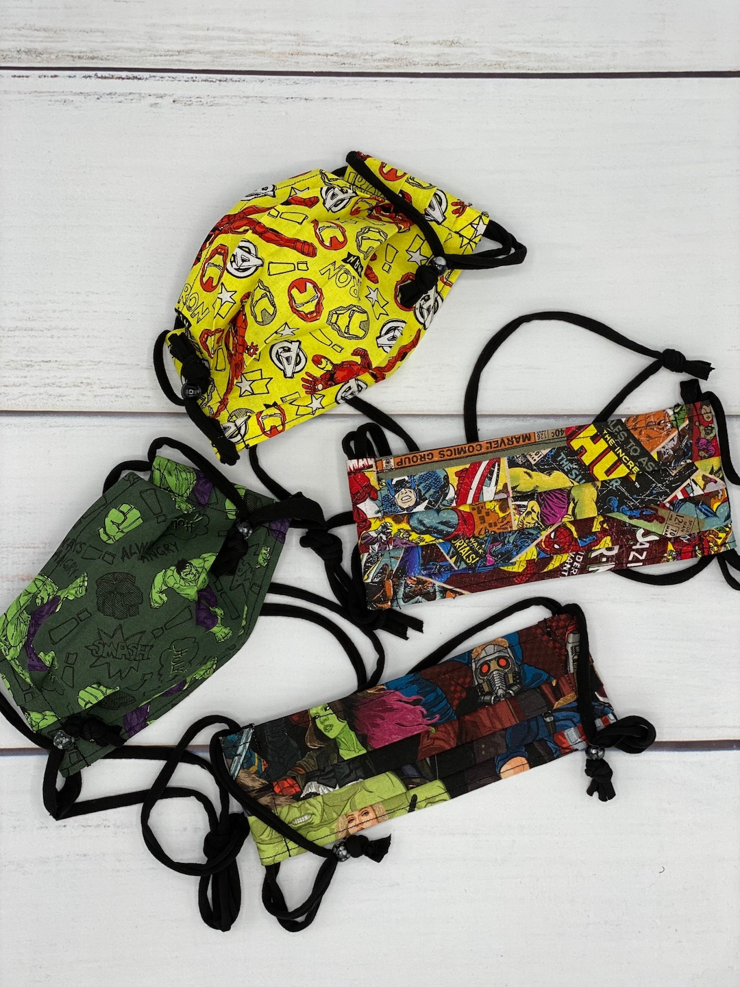 Marvel Super Hero Face Masks - Etsy