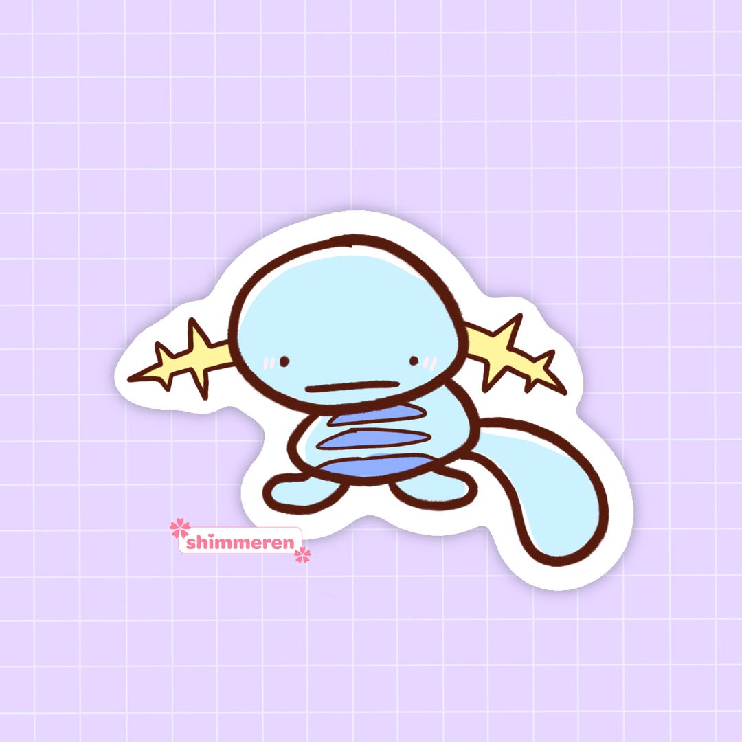 Derpy Wooper Vinyl Matte Sticker - Etsy