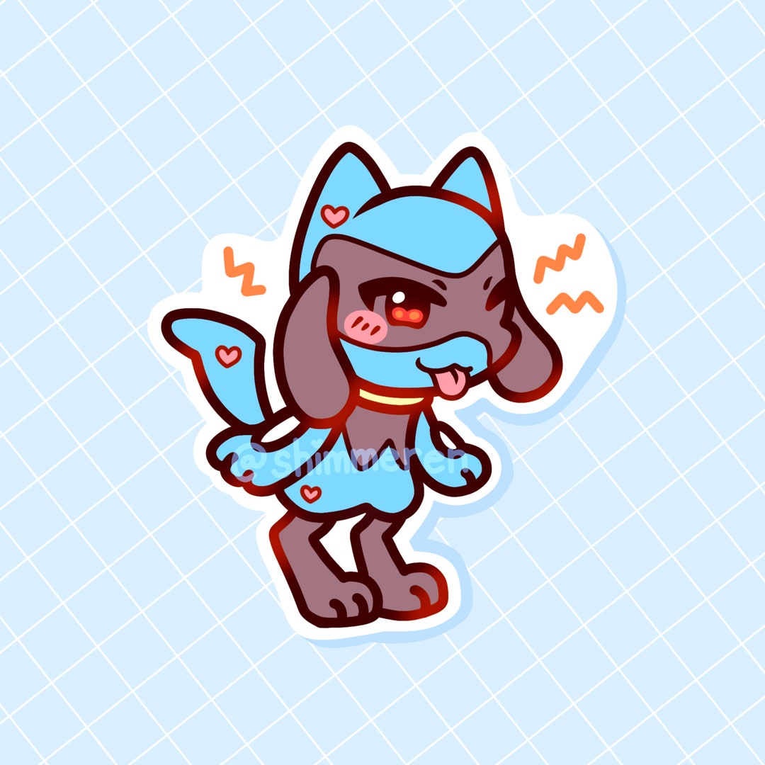Riolu Vinyl Matte Sticker - Etsy