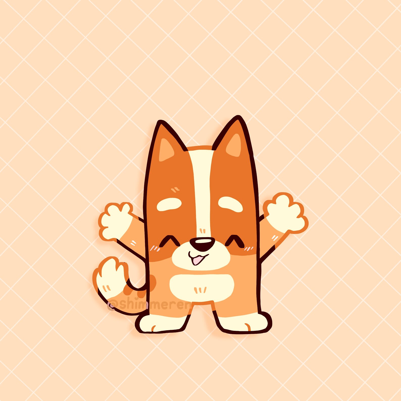 Bluey & Bingo Vinyl Matte Sticker - Etsy