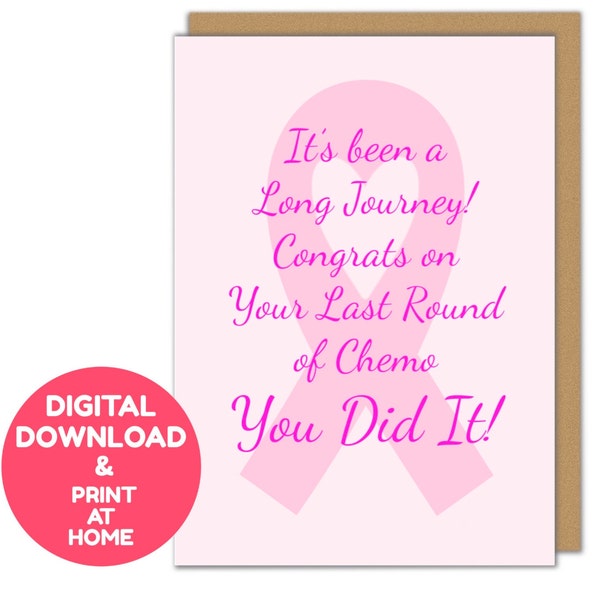 Cancer Free Card - Etsy